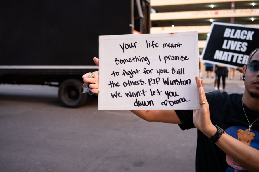 Minneapolis Protest Sign for Deona Marie and Winston Smith — June 16 ...